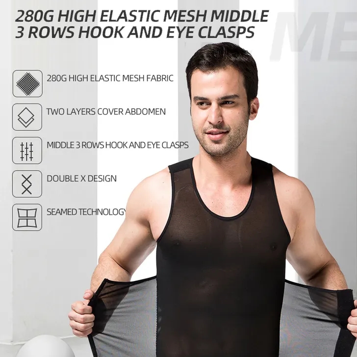 Wholesale 2-In-1 Shapewear Corset Waist Training Belt for Men